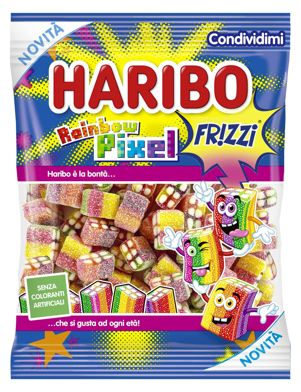 Haribo Rainbow Pixel 80 gr – La Confettata Online