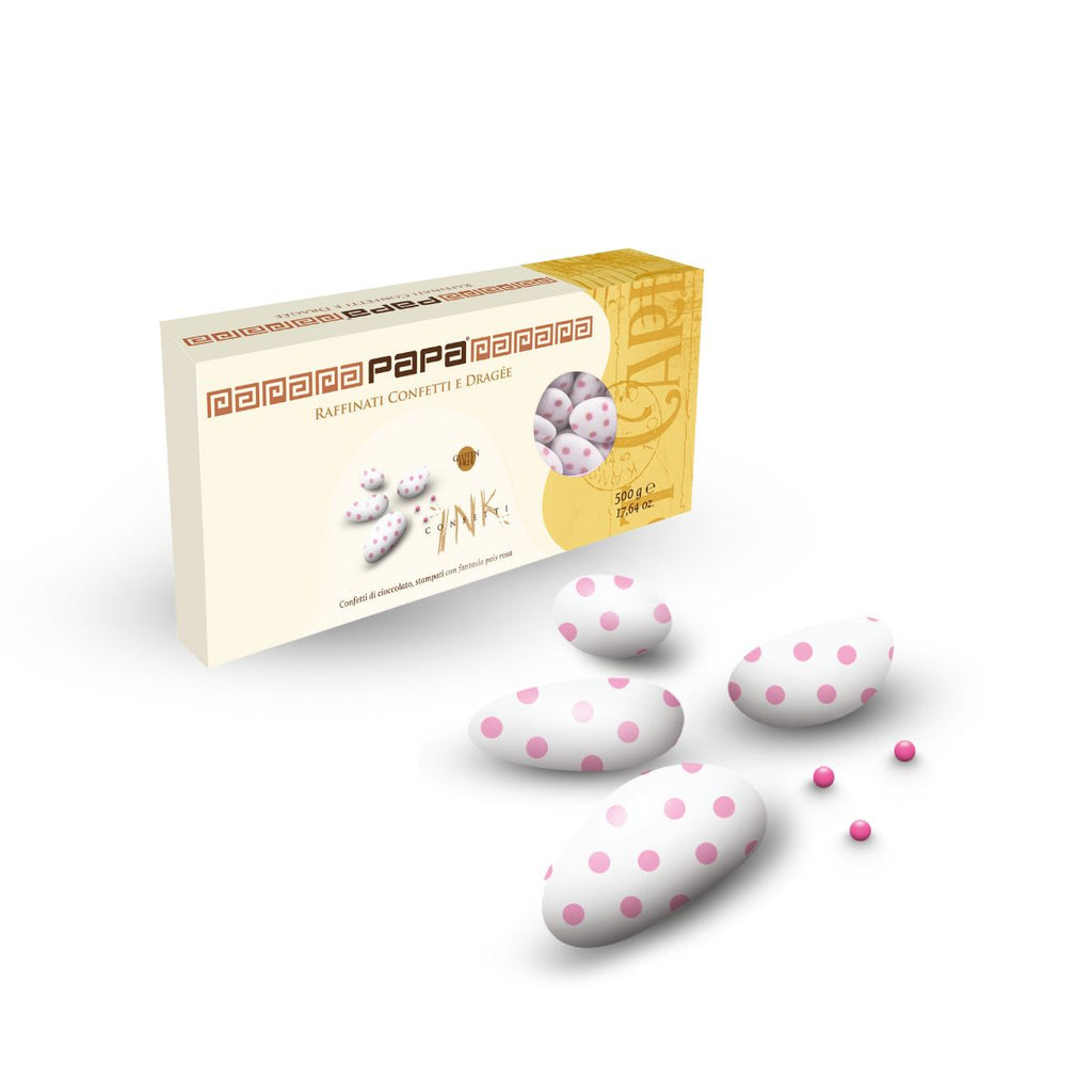 Papa Confetti Pink Polka Dots 500g – La Confettata Online