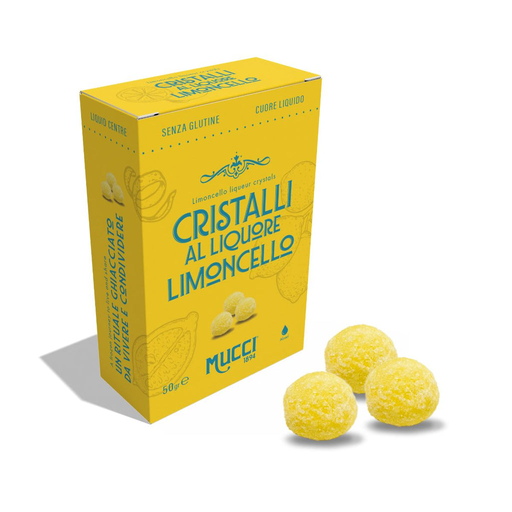 Mucci - Cristalli al Liquore Limoncello incartati singolarmente - 50g ...
