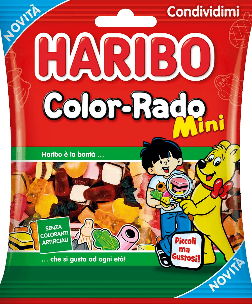 Novità Haribo Color-Rado Mini 140gr – La Confettata Online