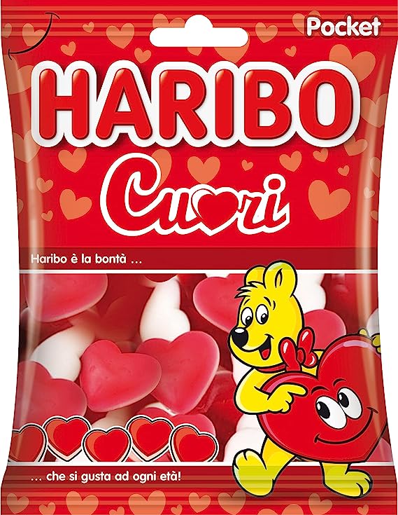 Haribo Cuori Rossi 1kg – La Confettata Online