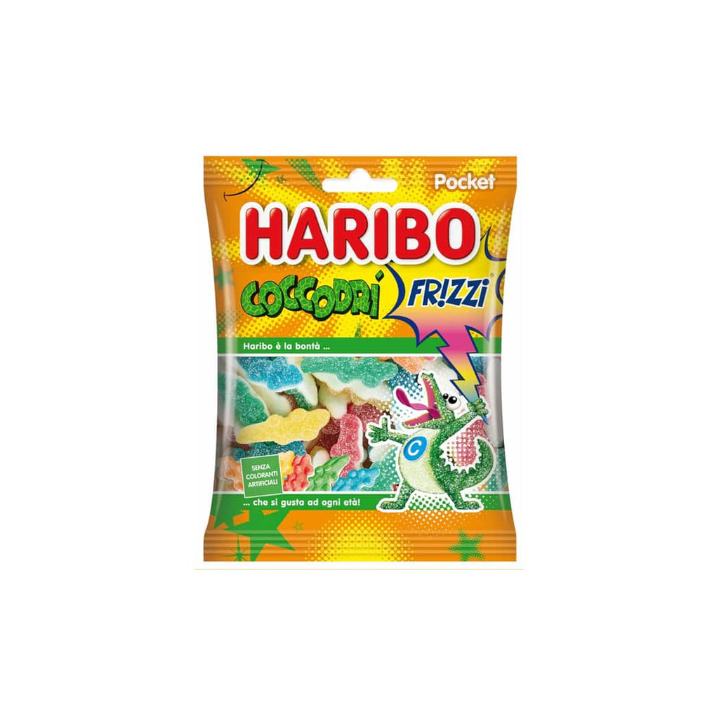 Haribo Coccodrilli Frizzanti Colorati 90gr – La Confettata Online
