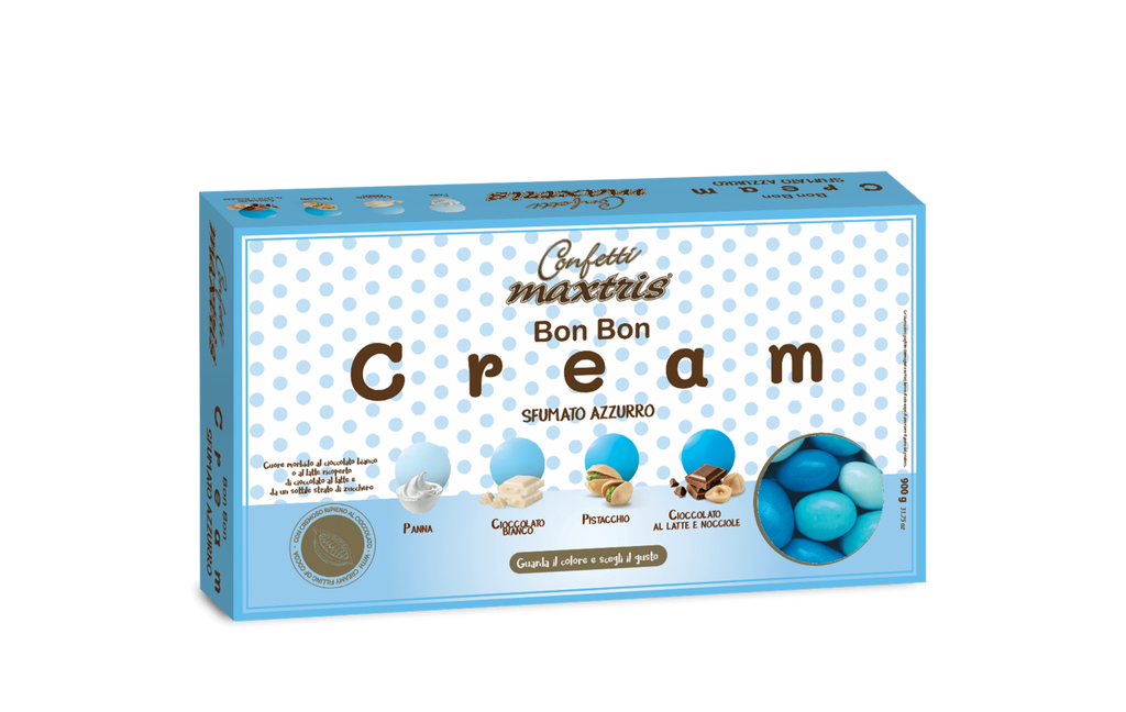Maxtris Bon Bon Cream Shaded Light Blue 900gr – La Confettata Online